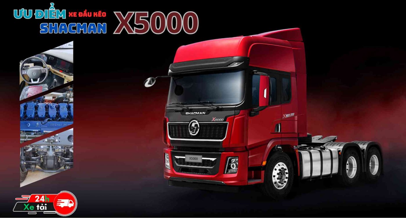 Đầu Kéo Shacman X5000 400 HP Giá Tốt - Khuyến Mãi Cực Lớn - Xe Tải 24h